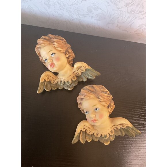 Unbranded | Accents | Vintage Cherub Angel Wall Plaques Set Of 2 ...